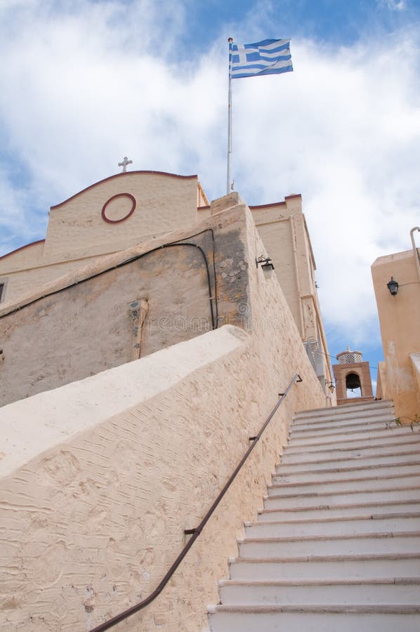 Catholic Cathedral In Syros Stock Photo - Image of syros, cyclades ...
