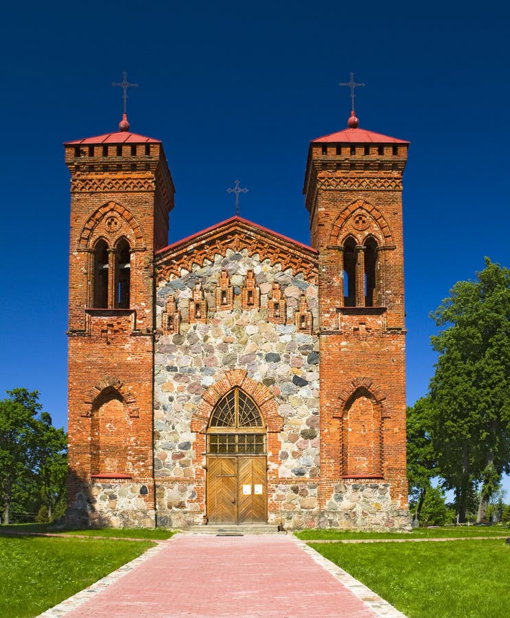 Catholic chapel stock image. Image of chapel, brick, exterior - 14550191