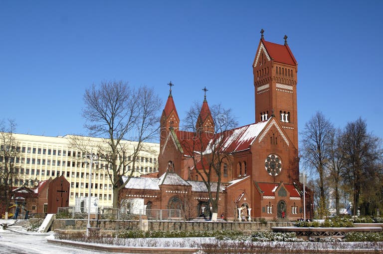 Catholic chapel stock image. Image of snow, lukashenko - 1791351