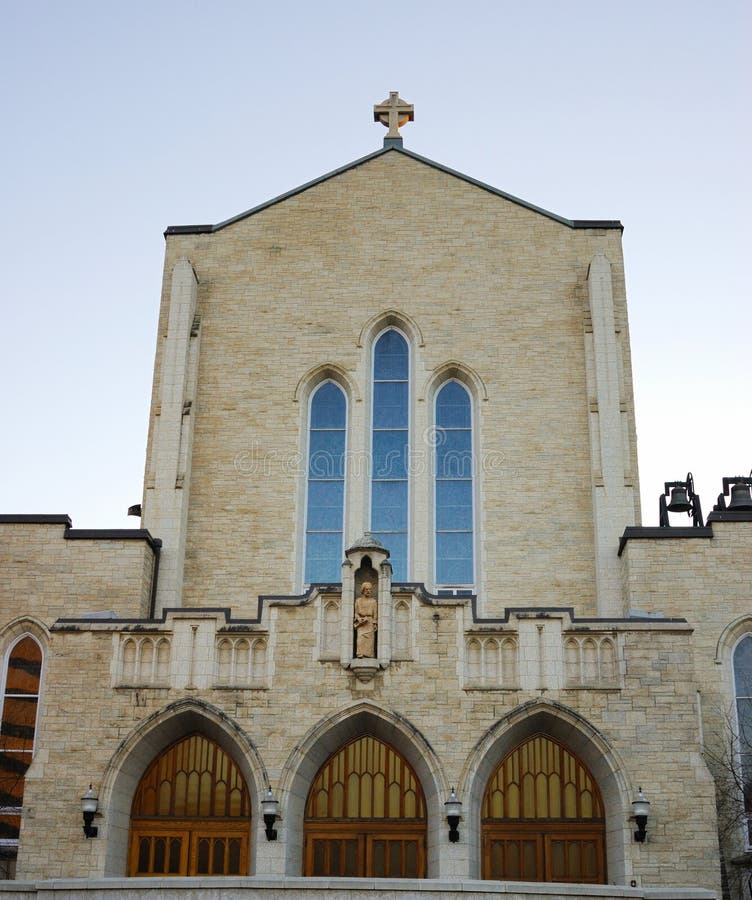 Catholic church stock photo. Image of architecture, alberta - 4873672