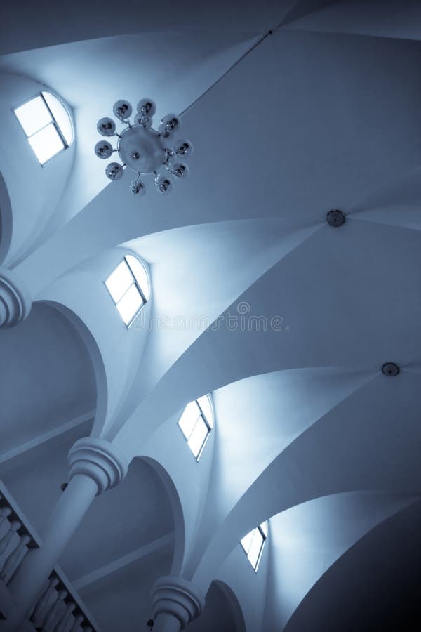 Catholic church ceiling editorial photography. Image of inside - 14209637