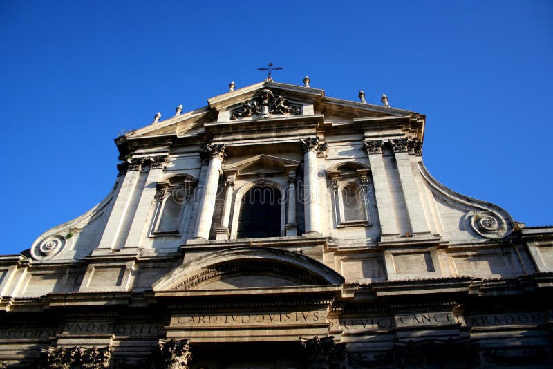 Rome Catholic Church. stock image. Image of exterior - 177911735