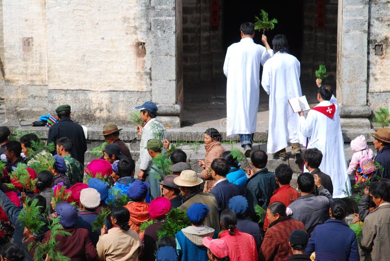 Catholic Church in Chinese Country Editorial Photography - Image of ...