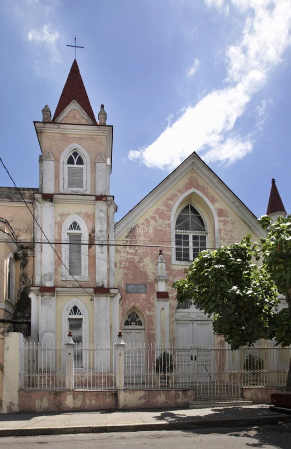 Catholic Church in Cienfuegos. Cuba Stock Photo - Image of catholic ...