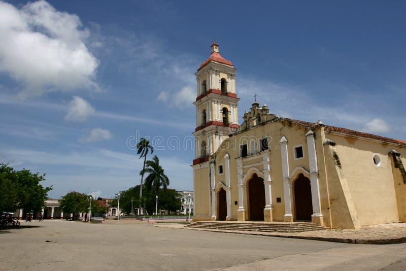 Catholic church in Cuba stock photo. Image of latin, parked - 45123482