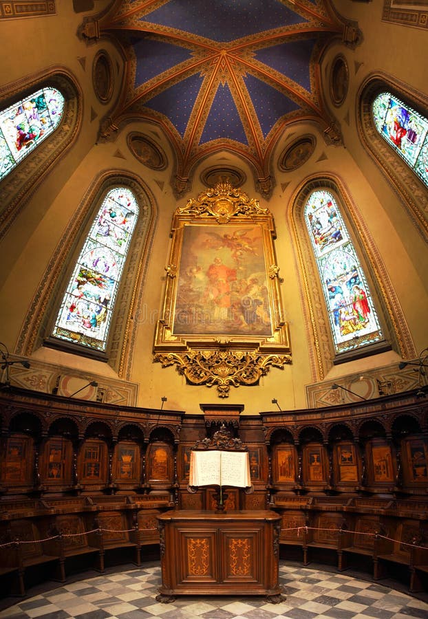 Catholic church interior. stock photo. Image of landmark - 16978582