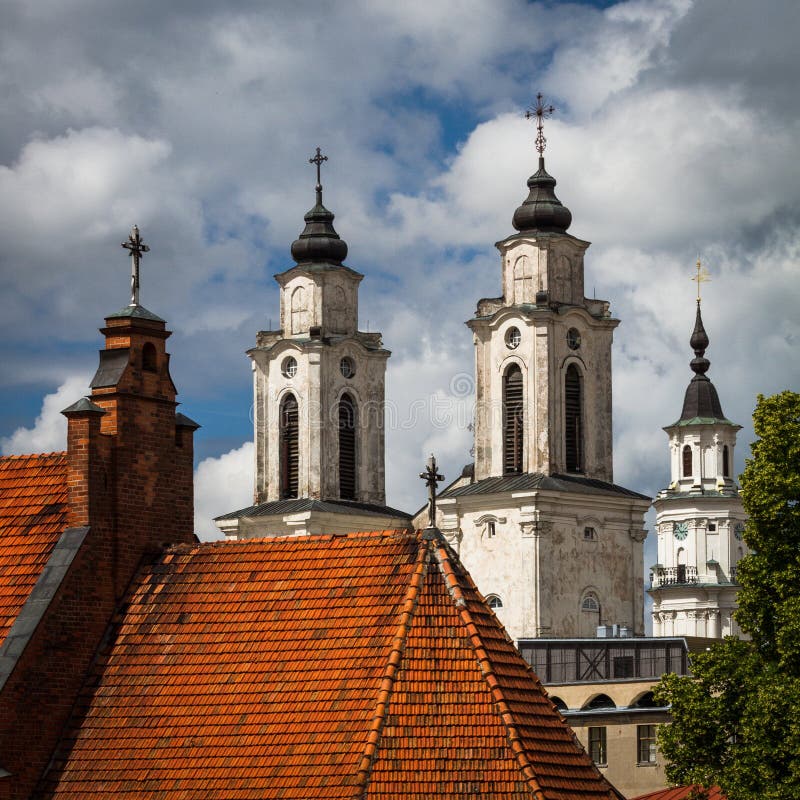 Catholic Church in Lithuania Stock Photo - Image of city, cityscape ...