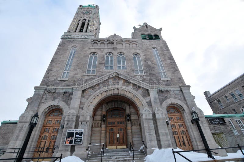 Catholic church stock image. Image of entrance, canada - 49804427