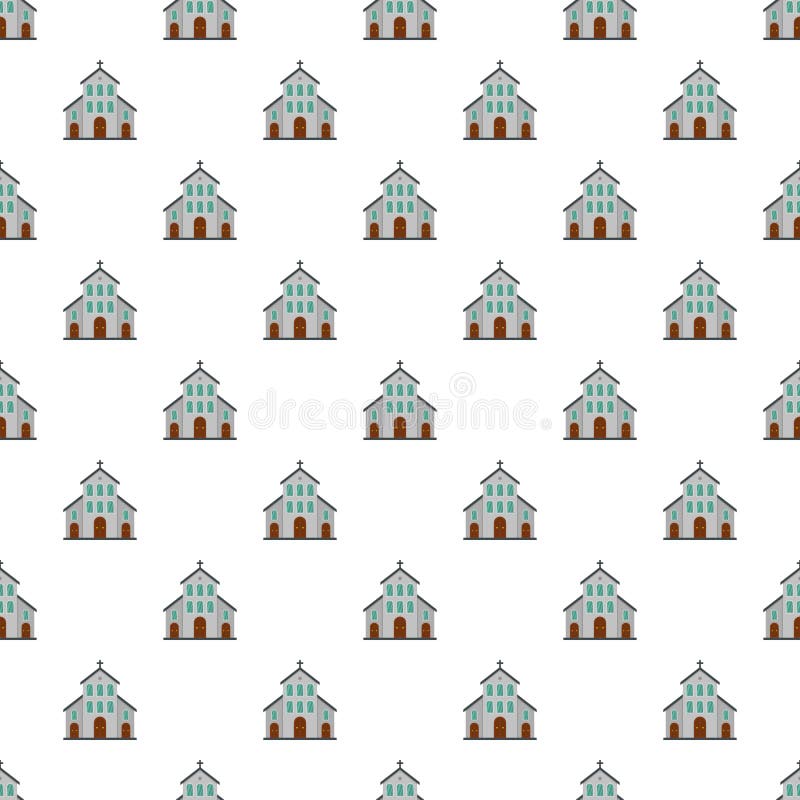 Catholic Church Pattern Seamless Vector Stock Vector - Illustration of ...