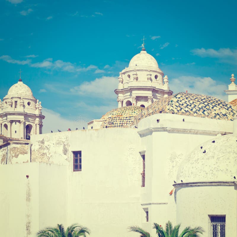 Catholic Church on the Atlantic Ocean Beach Stock Photo - Image of ...