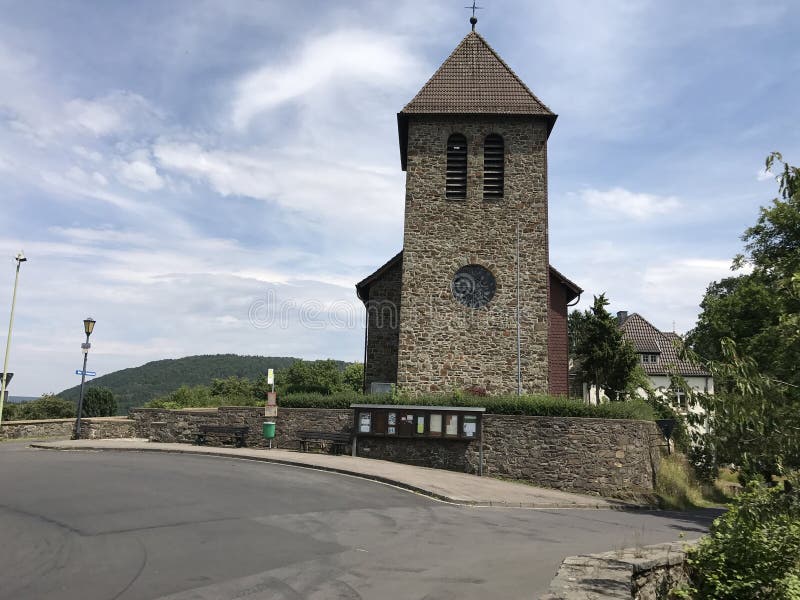 Catholic Church St. Barbara Stock Photo - Image of religion, europe ...