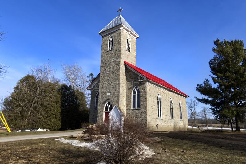 A Catholic Church on a Sunny Day Stock Photo - Image of jesus, rural ...
