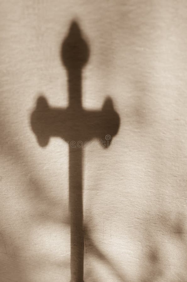 Black Cross Painted on Red Background Stock Image - Image of dark, stop ...