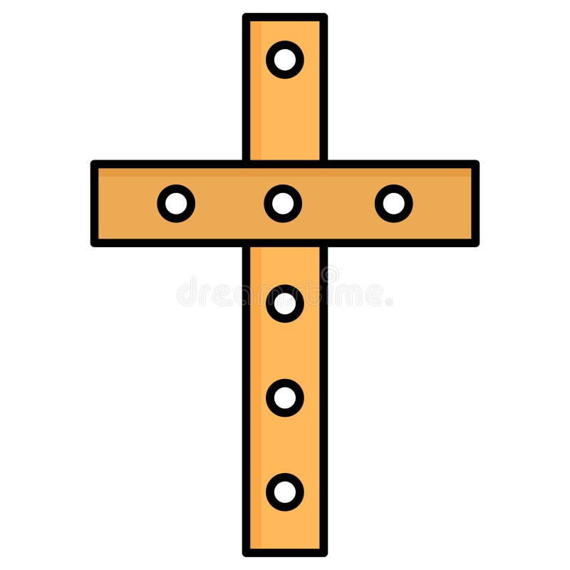 Catholic Cross Which Can Easily Modify or Edit Stock Vector ...