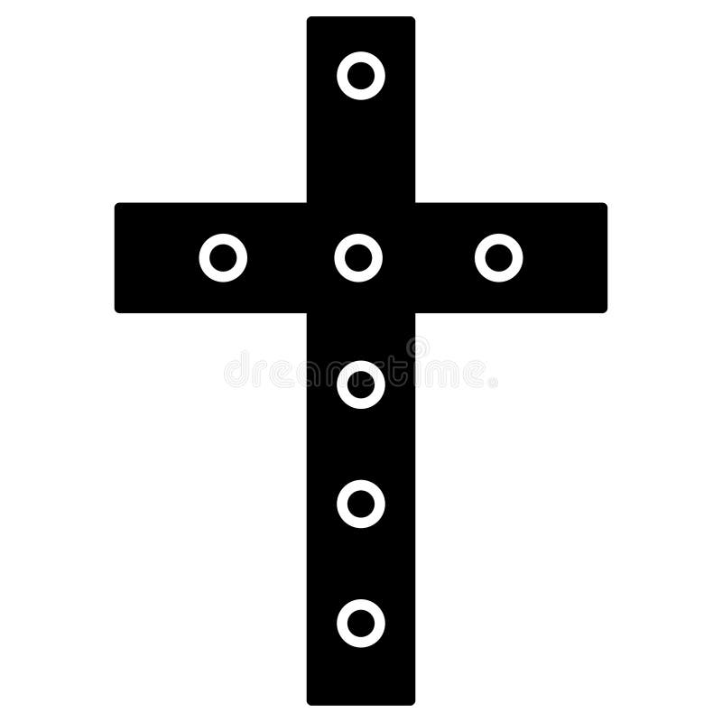 Catholic Cross Which Can Easily Modify or Edit Stock Vector ...