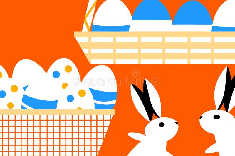 Catholic Easter Poster Decoration: Eggs and Bunny Ears Stock ...