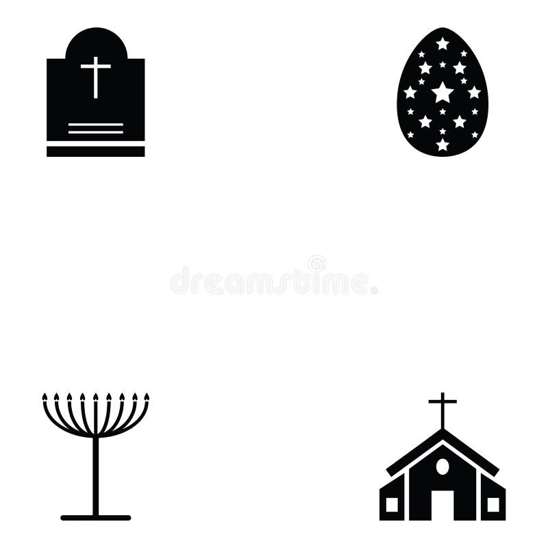 Catholic icon set stock vector. Illustration of priest - 120562240