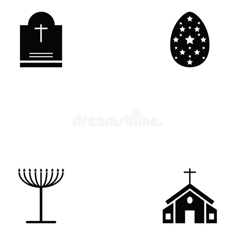 Catholic icon set stock vector. Illustration of priest - 120562240