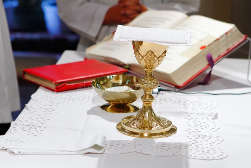 Catholic Mass stock image. Image of decor, hand, altar - 28011389