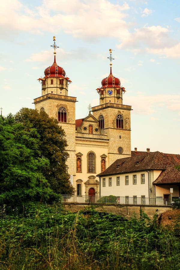 Catholic Monastery, Rheinau, Switzerland (HDR) Stock Photo - Image of ...