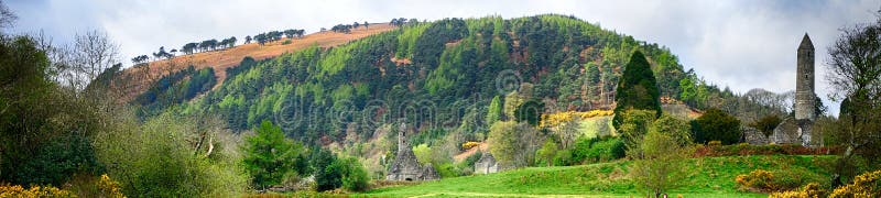 Catholic Monastery Ruins, Glendalough, Ireland Stock Photo - Image of ...