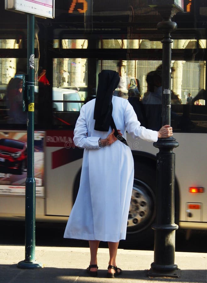 Catholic nun editorial stock image. Image of transport - 57373444