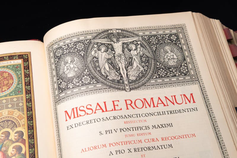 Catholic Order of Mass in Latin Editorial Stock Image - Image of ...