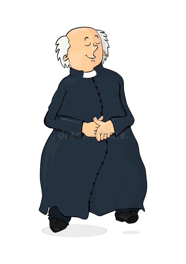 Catholic priest stock vector. Illustration of father - 84764497