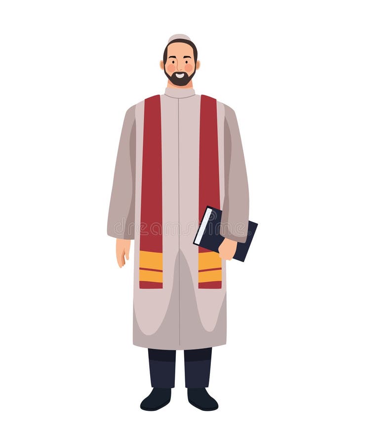 Catholic priest character stock vector. Illustration of religious ...