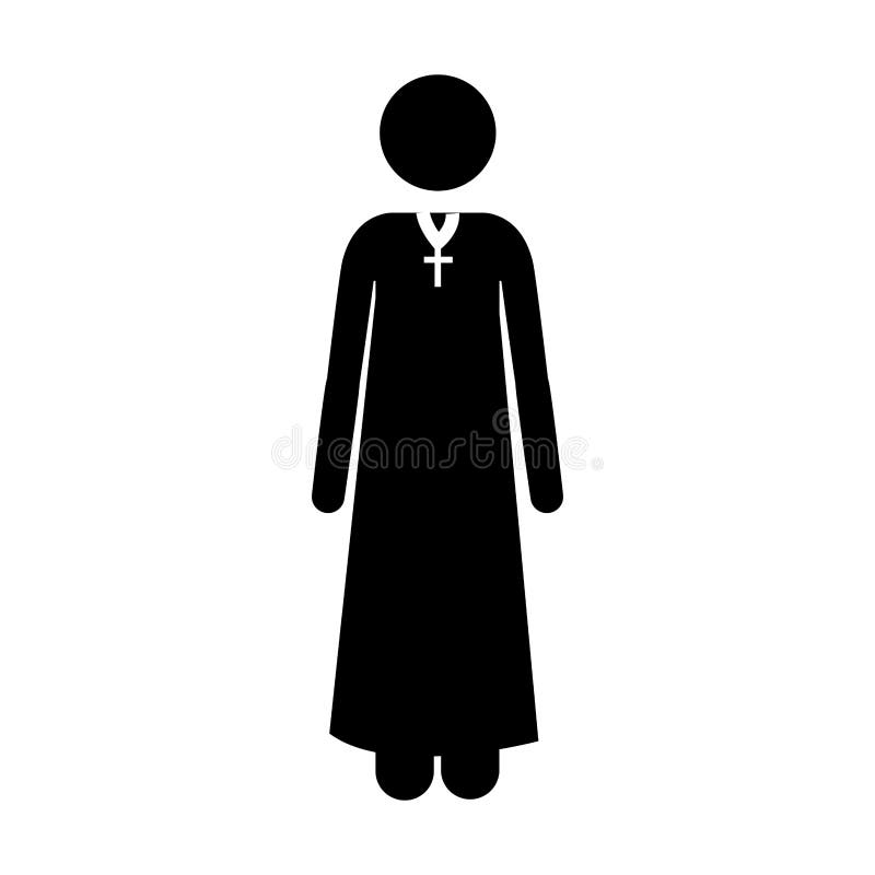 Catholic priest icon image stock vector. Illustration of career - 80283531
