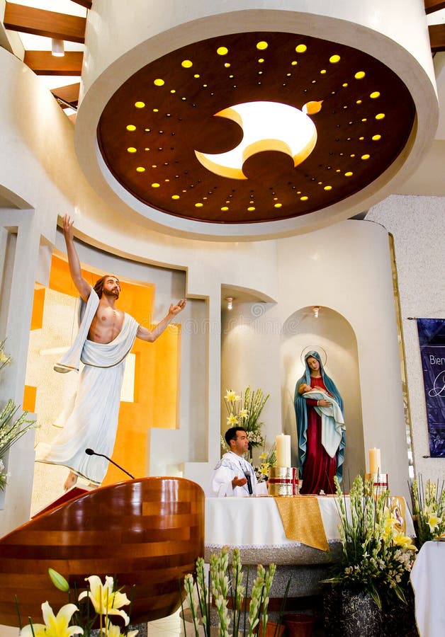 A Catholic Priest Performed a Religious Service Editorial Photo - Image ...