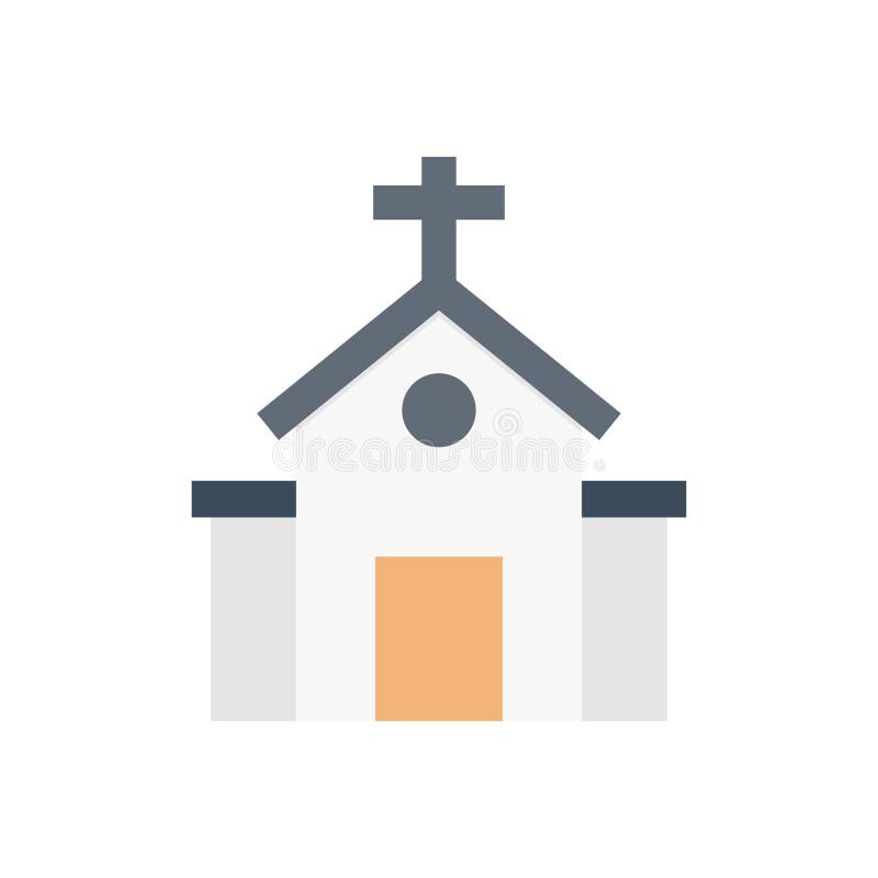 Catholic Vector Flat Color Icon Stock Vector - Illustration of catholic ...