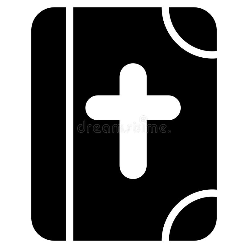 Holy Bible, Holy Book Blue Outline Simple Icon Stock Vector ...