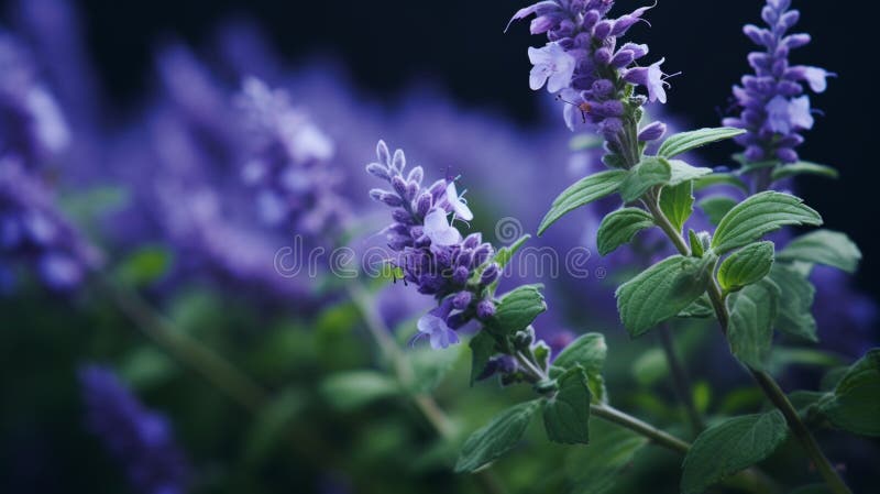 Catmint Flower Realistic Bloom AI Generated Image Stock Illustration ...