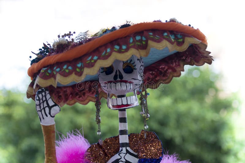 Catrina with the Big Hat stock photo. Image of bones - 62247000