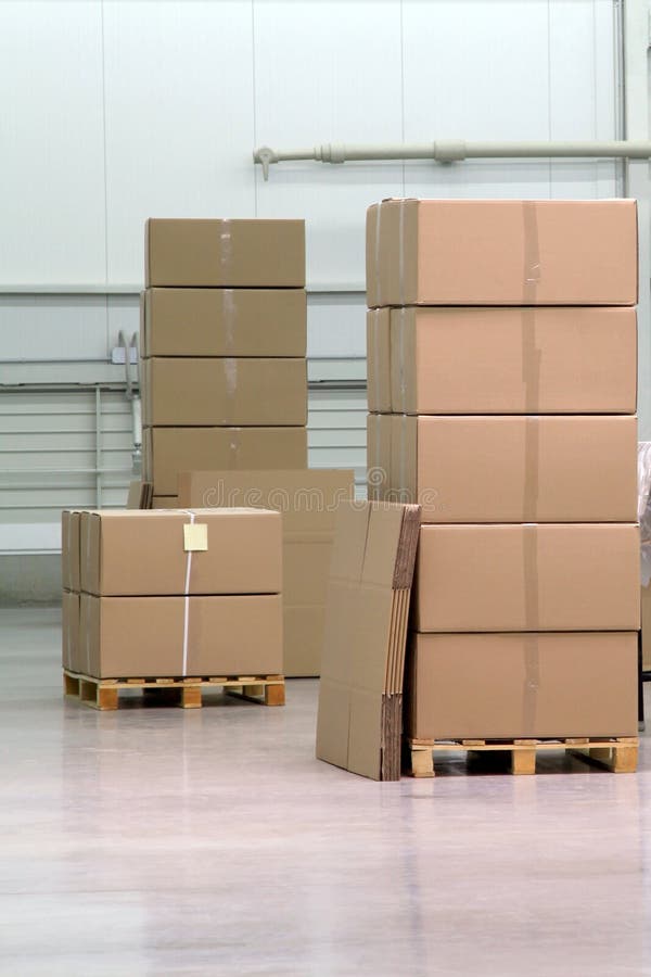 Warehouse stock image. Image of room, construction, package - 11360221