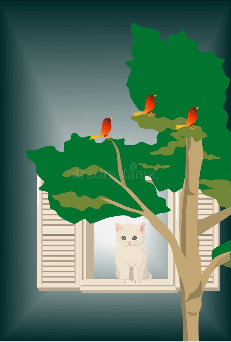 Cats Window Stock Illustrations – 4,844 Cats Window Stock Illustrations ...