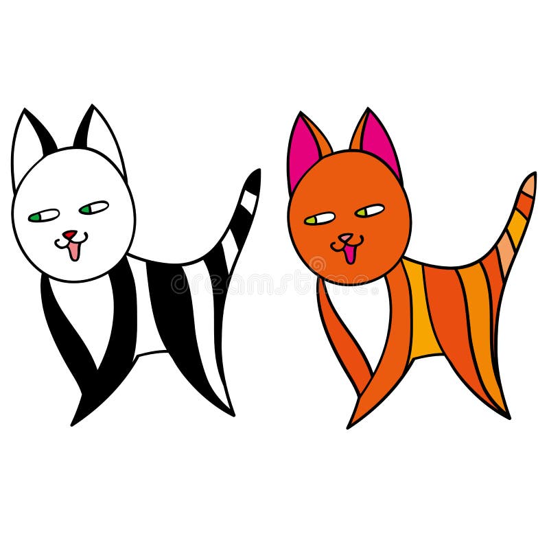 Cats stock vector. Illustration of vector, pets, mascot - 40674098