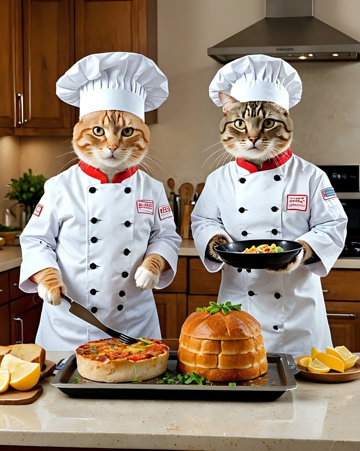 Cats become chefs stock illustration. Illustration of fiction - 321118018 Cats become chefs stock illustration. Illustration of fiction - 321118018