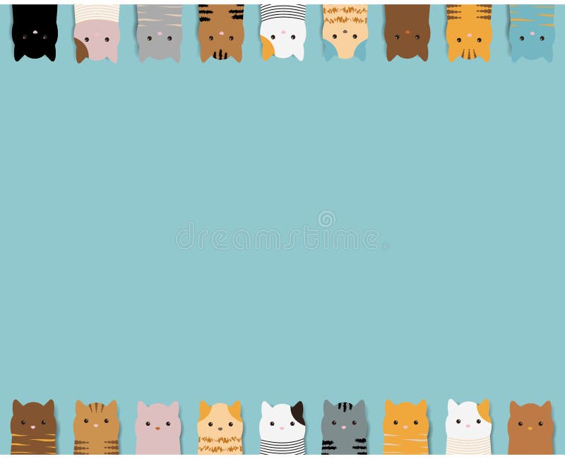 Cats Paw Border with Isolated Transparent Background Stock Vector ...
