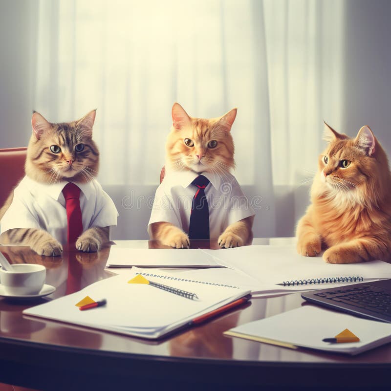Cats Businessman Stock Illustrations – 184 Cats Businessman Stock ...