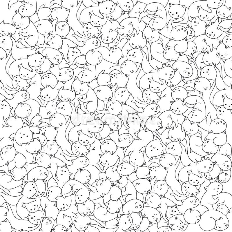 Heads of cats stock illustration. Illustration of animal - 5924842