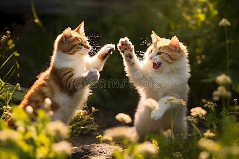 Cats Fighting Stock Illustrations – 243 Cats Fighting Stock ...