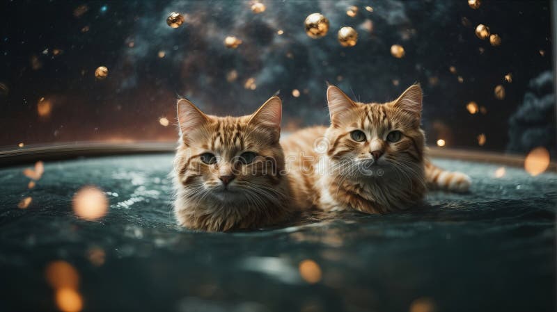 Floating Cats Stock Illustrations – 282 Floating Cats Stock ...
