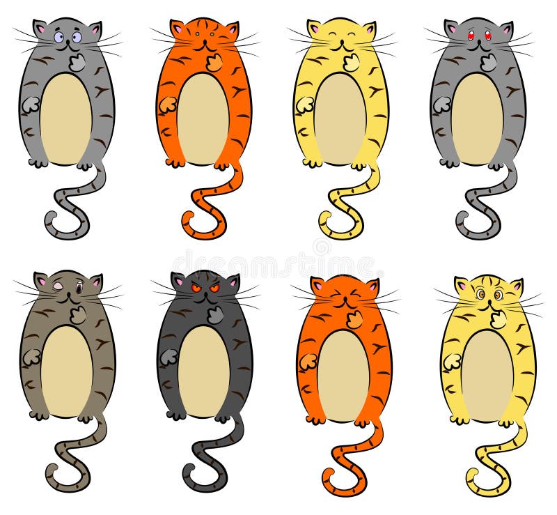 The cats stock vector. Illustration of nice, friend, eyes - 58840369