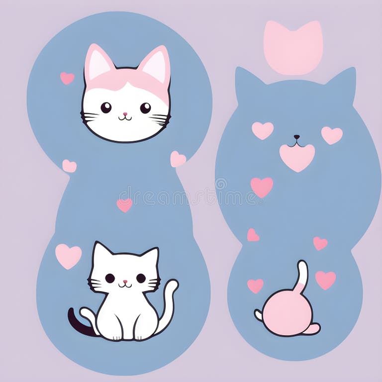 Cats Inside Cats stock illustration. Illustration of inside - 269540350