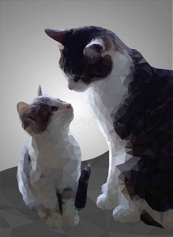 Low Poly Cats Stock Illustrations – 264 Low Poly Cats Stock ...