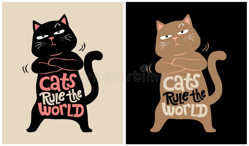 Cats Rule World Stock Illustrations – 94 Cats Rule World Stock ...