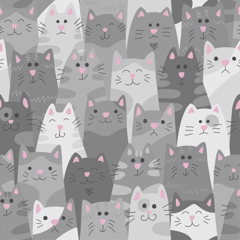 Cartoon Grey Cats Stock Illustrations – 3,487 Cartoon Grey Cats Stock ...