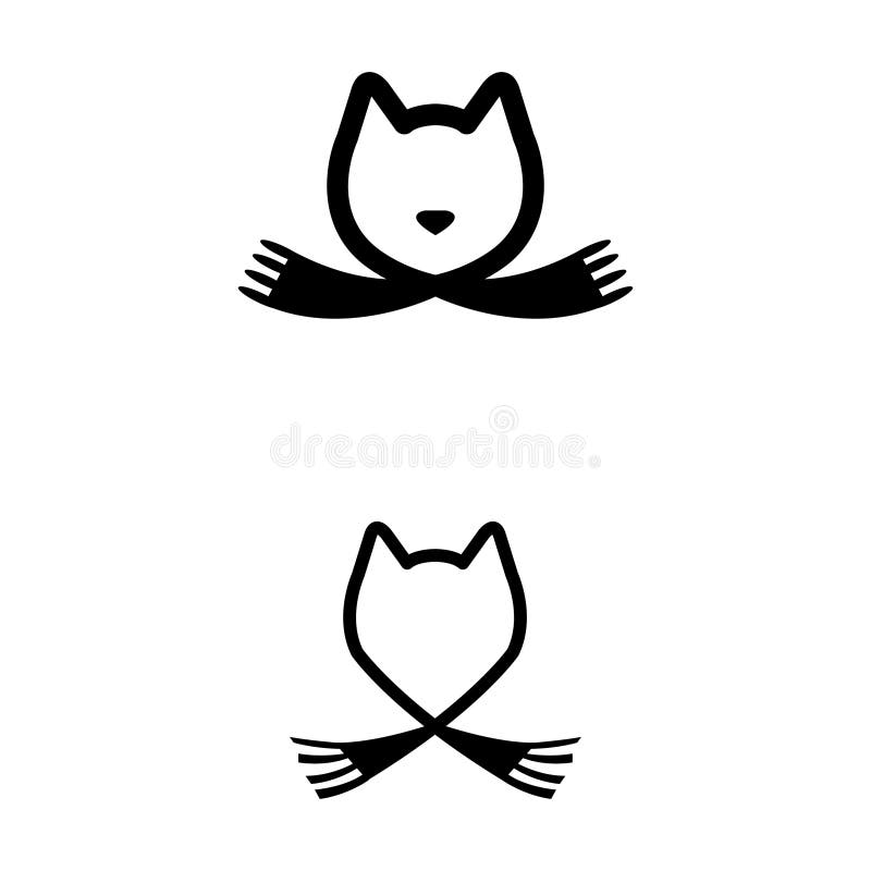 Cats 2 stock vector. Illustration of feline, simple - 272208498